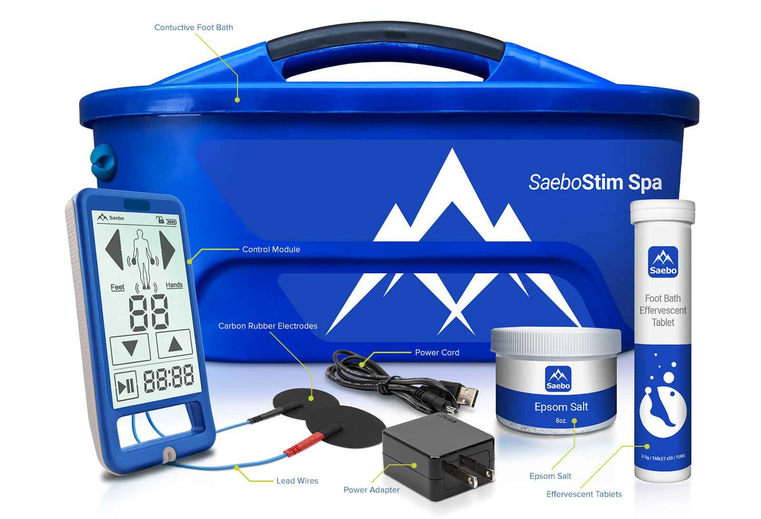 SaeboStim Spa | E-Stim Foot Bath/Spa | Foot Drop Treatment