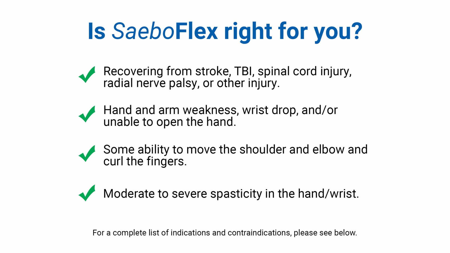 SaeboFlex | Dynamic Hand Splint | Grasping & Neurorehabilitation